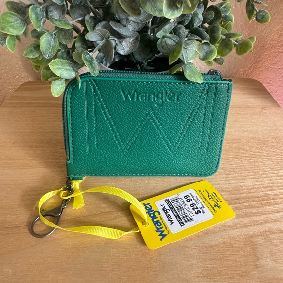 Wrangler | Accessories | Wrangler Green Card Holder Keychain | Poshmark